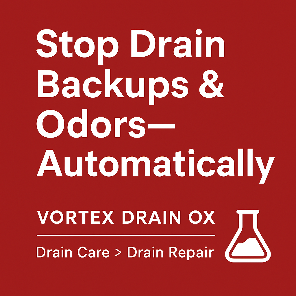 Vortex Drain Care helps Stop Drain Backups & Odors — Automatic Dosing ...